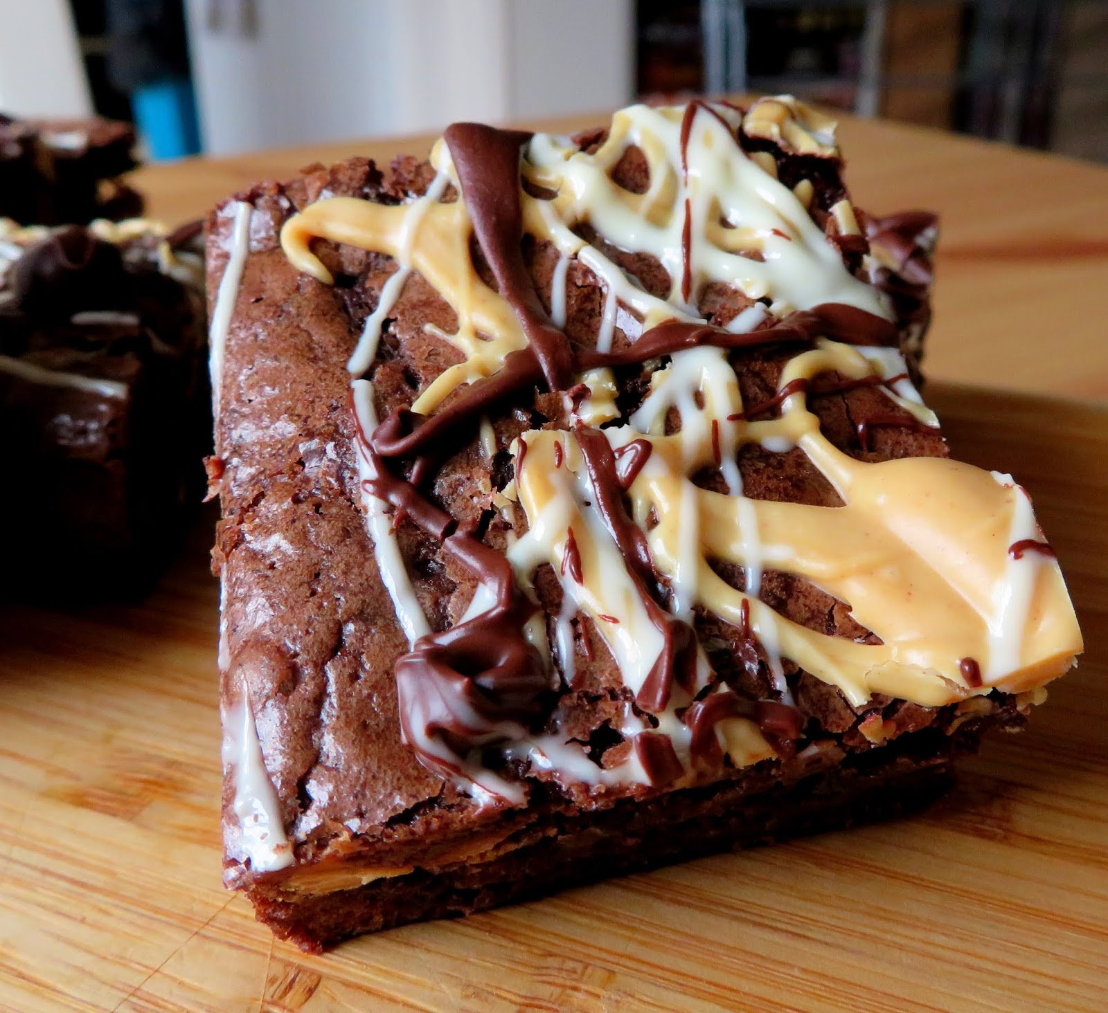 Triple Chocolate Fudge Brownies | The English Kitchen