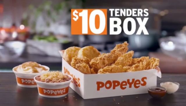 Popeyes Offers $10 Tenders Box for a Limited Time