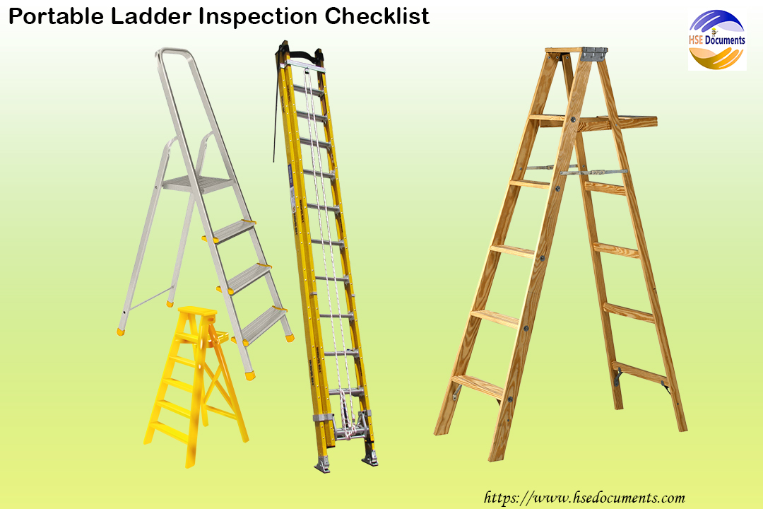 Portable Ladder Inspection Checklist HSE Documents portable-ladder-inspection-checklist-hse-documents