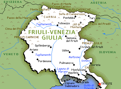 Mappa Fiumi Fvg