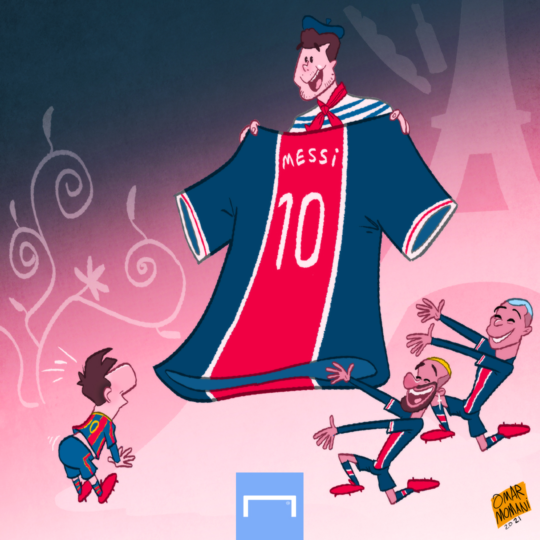 Omar Momani cartoons: PSG, Pochettino done, Messi next?