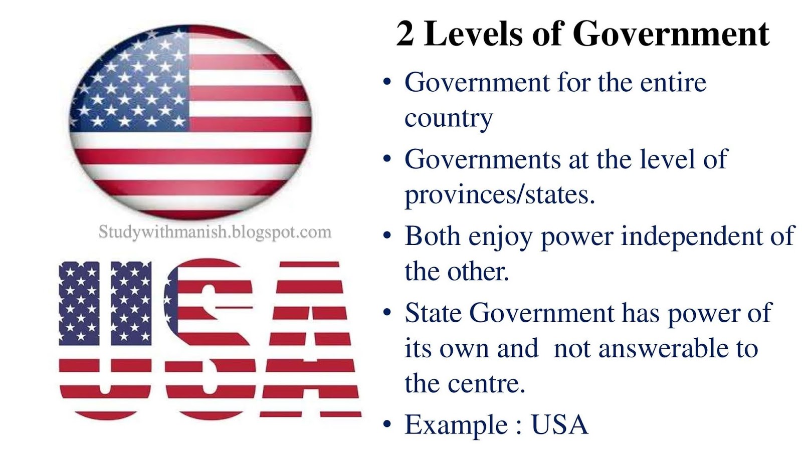 Federalism CLASS - X well explained Notes and PPT