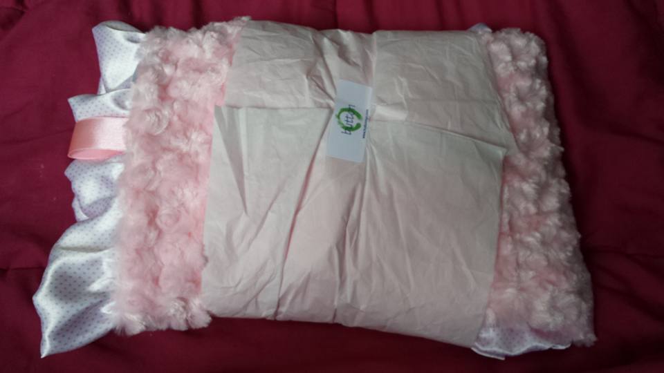 Beautifully Made Pink Baby Girl Minky Blanket by Buttons NYC - ChitChatMom