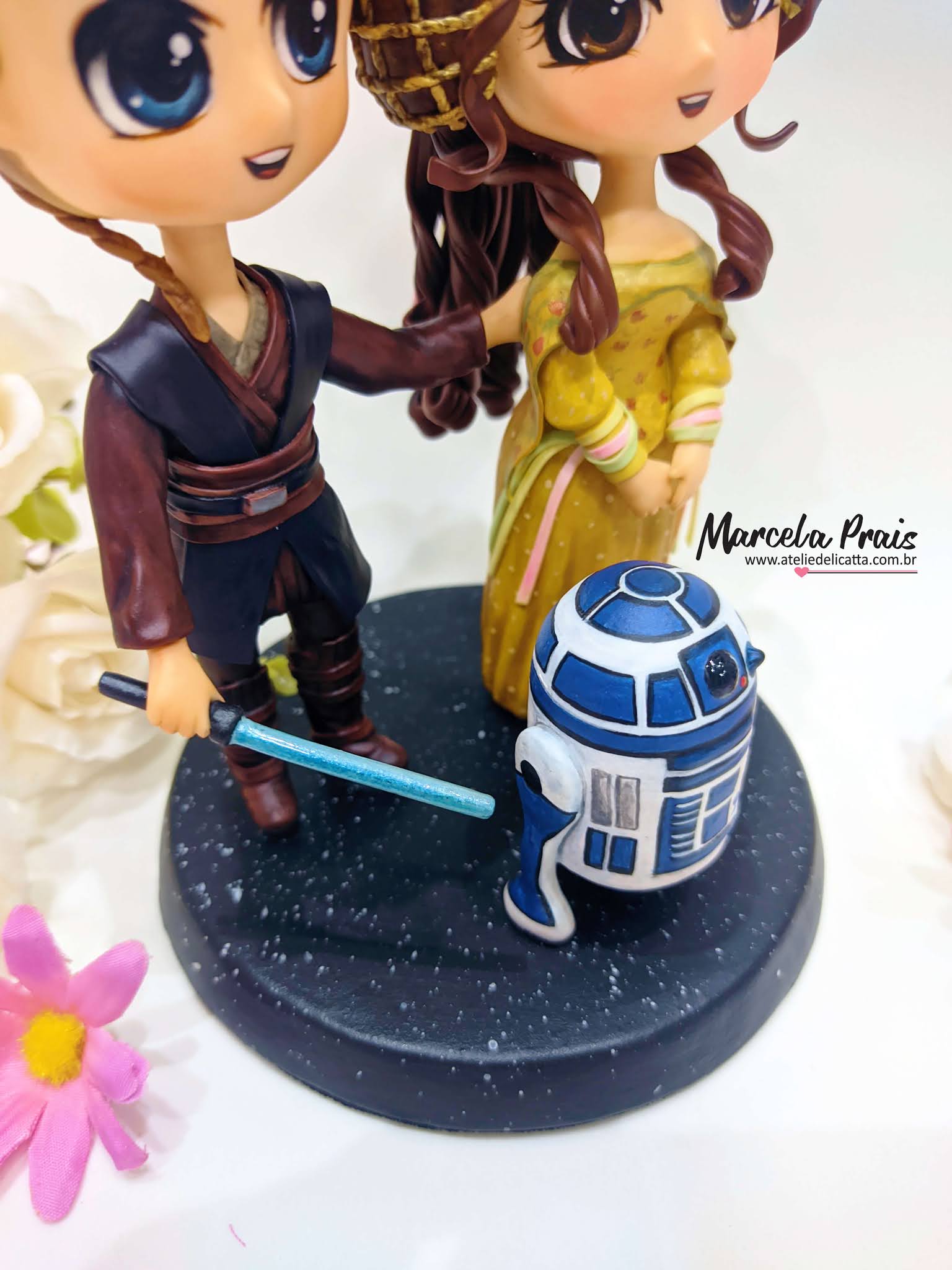 Casal chibi star wars - Anakin e Padmé