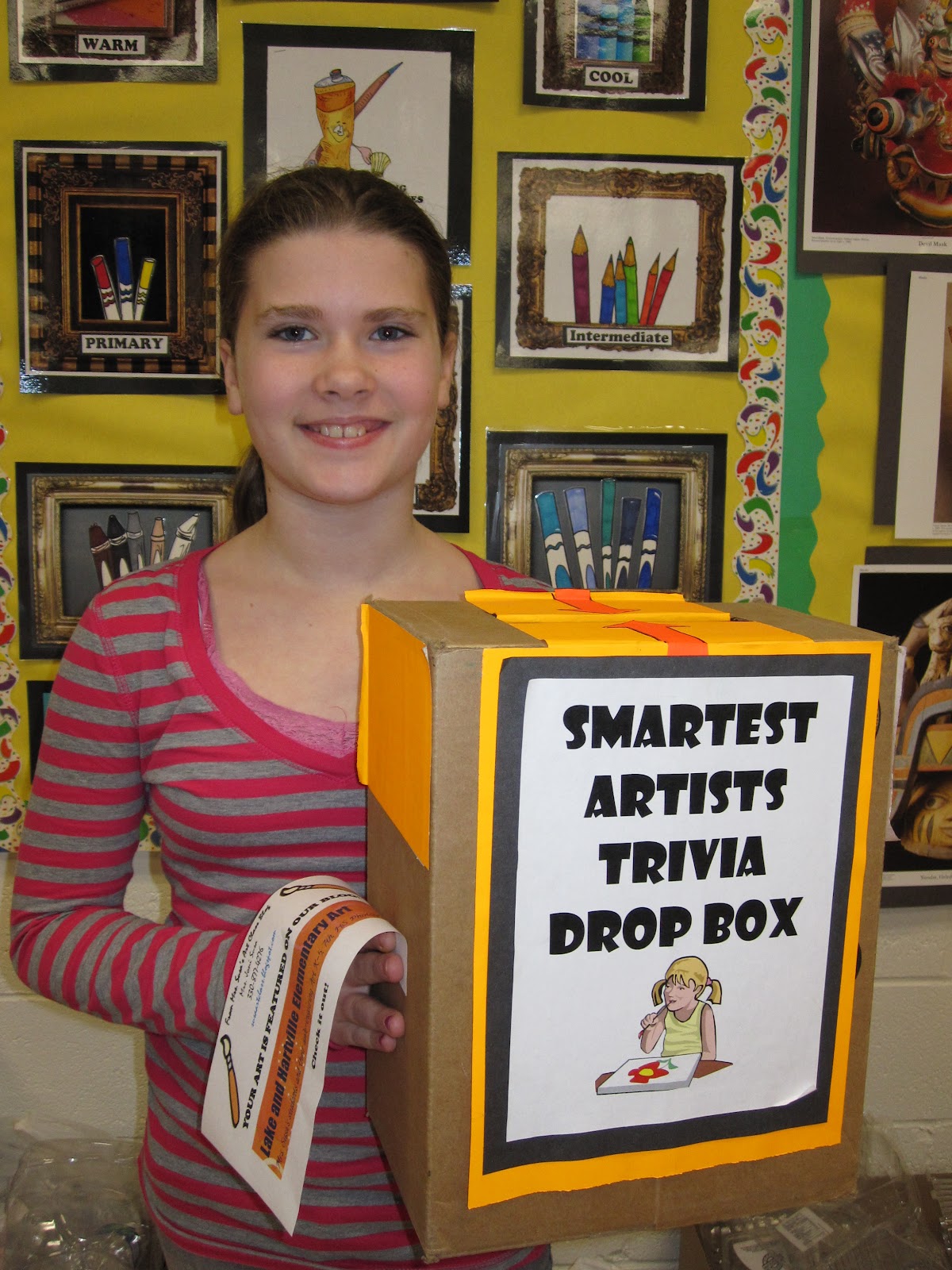 Lake and Hartville Elementary Art: Smartest Artists TRIVIA WINNERS!