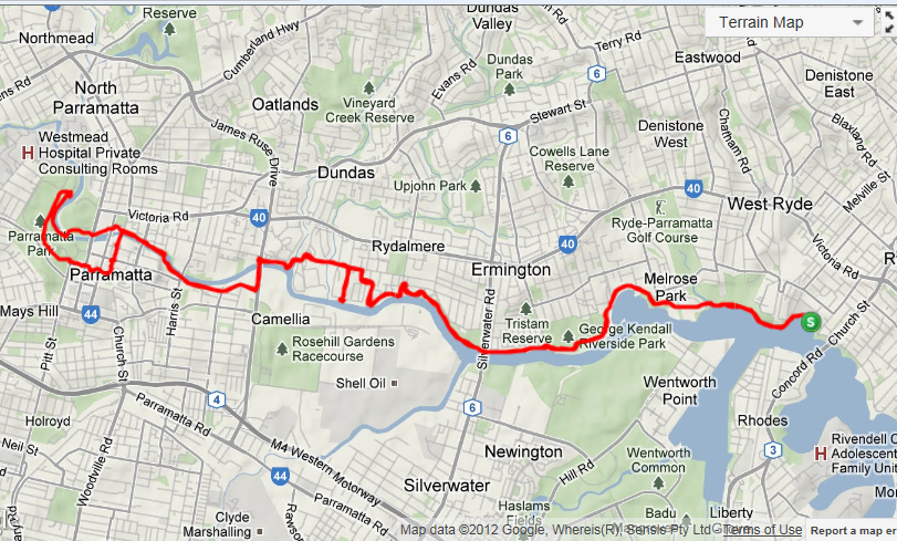 The Travelling Lindfields: Cycling in Sydney: Parramatta River Cycle Path