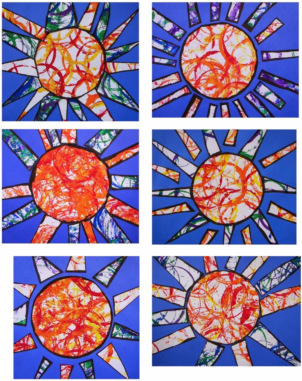 The Rolling Artroom: The Sun 1st-3rd Grade