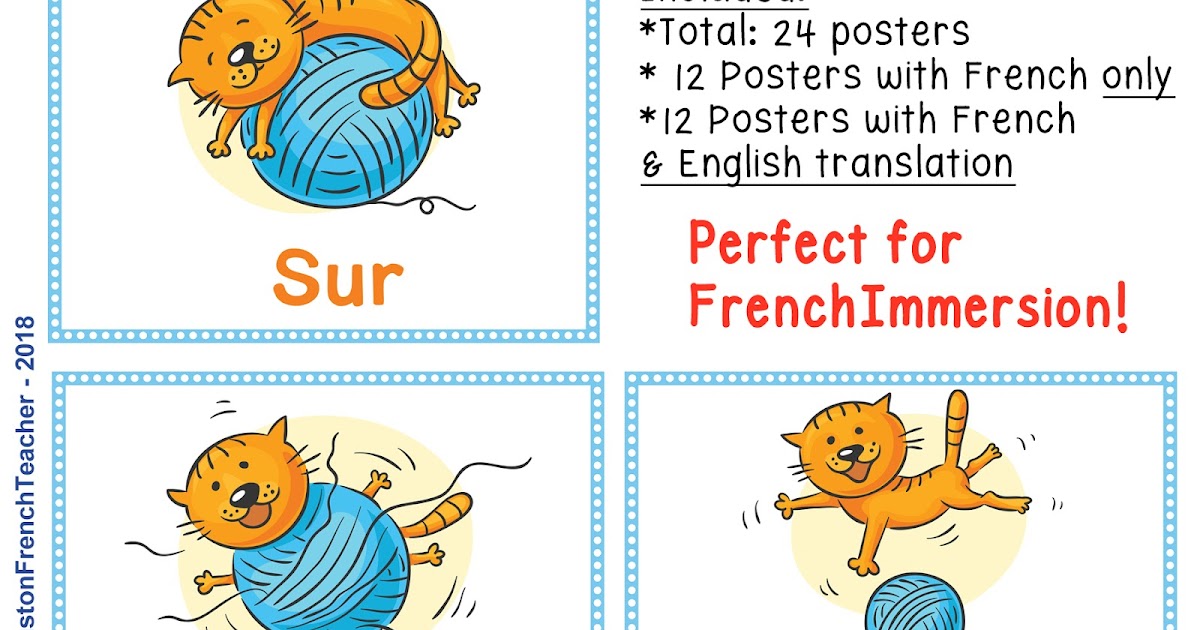 Les prépositions - French prepositions of place - Prépositions de lieu ...