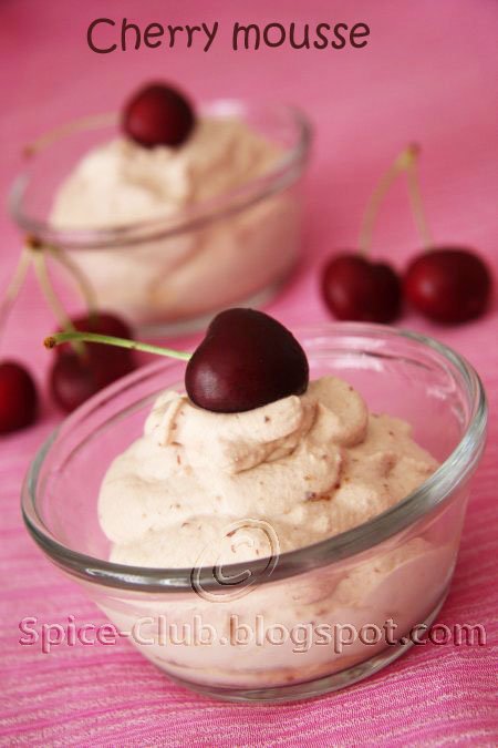 Cherry mousse