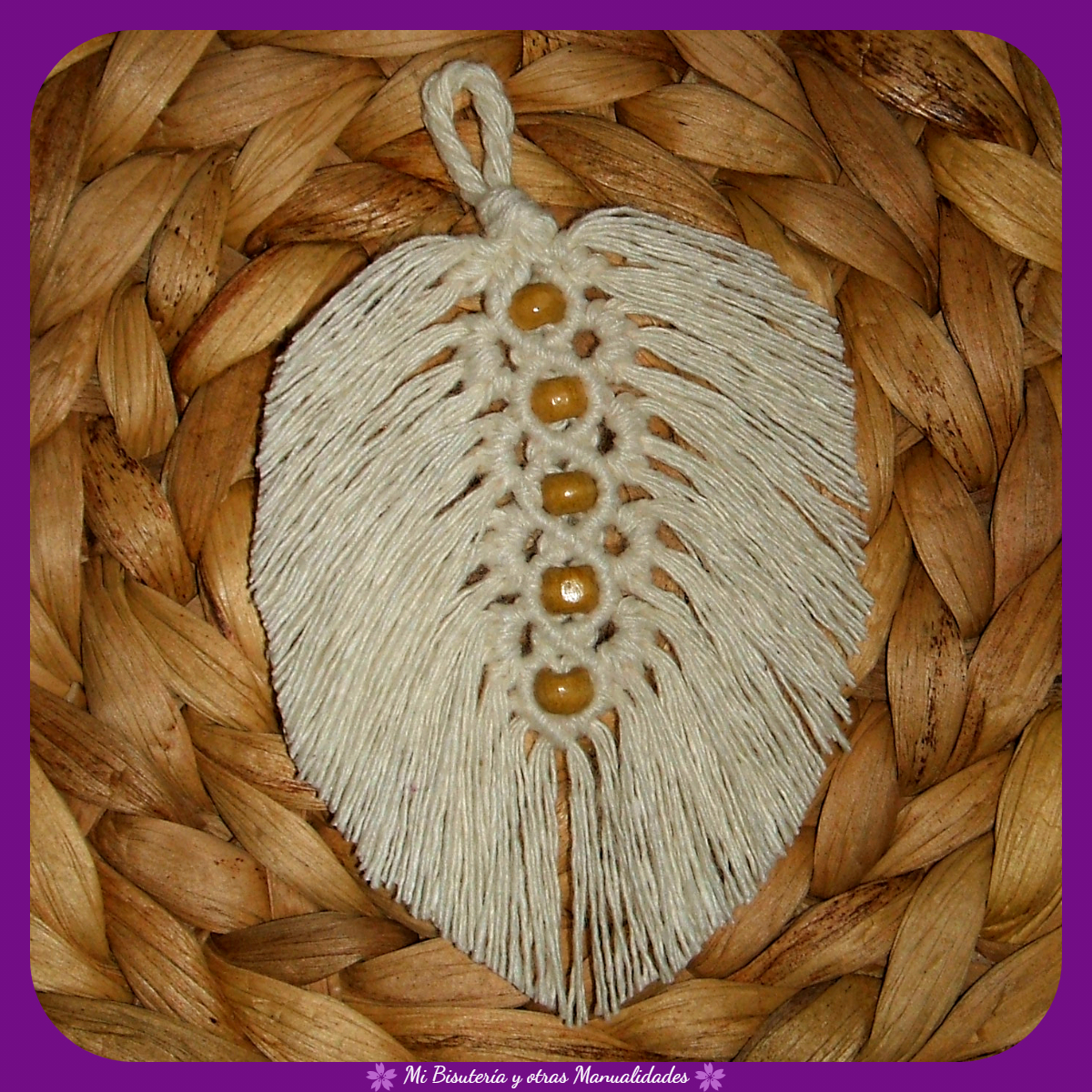 Mi Bisutería y otras Manualidades: HOJAS DE MACRAMÉ