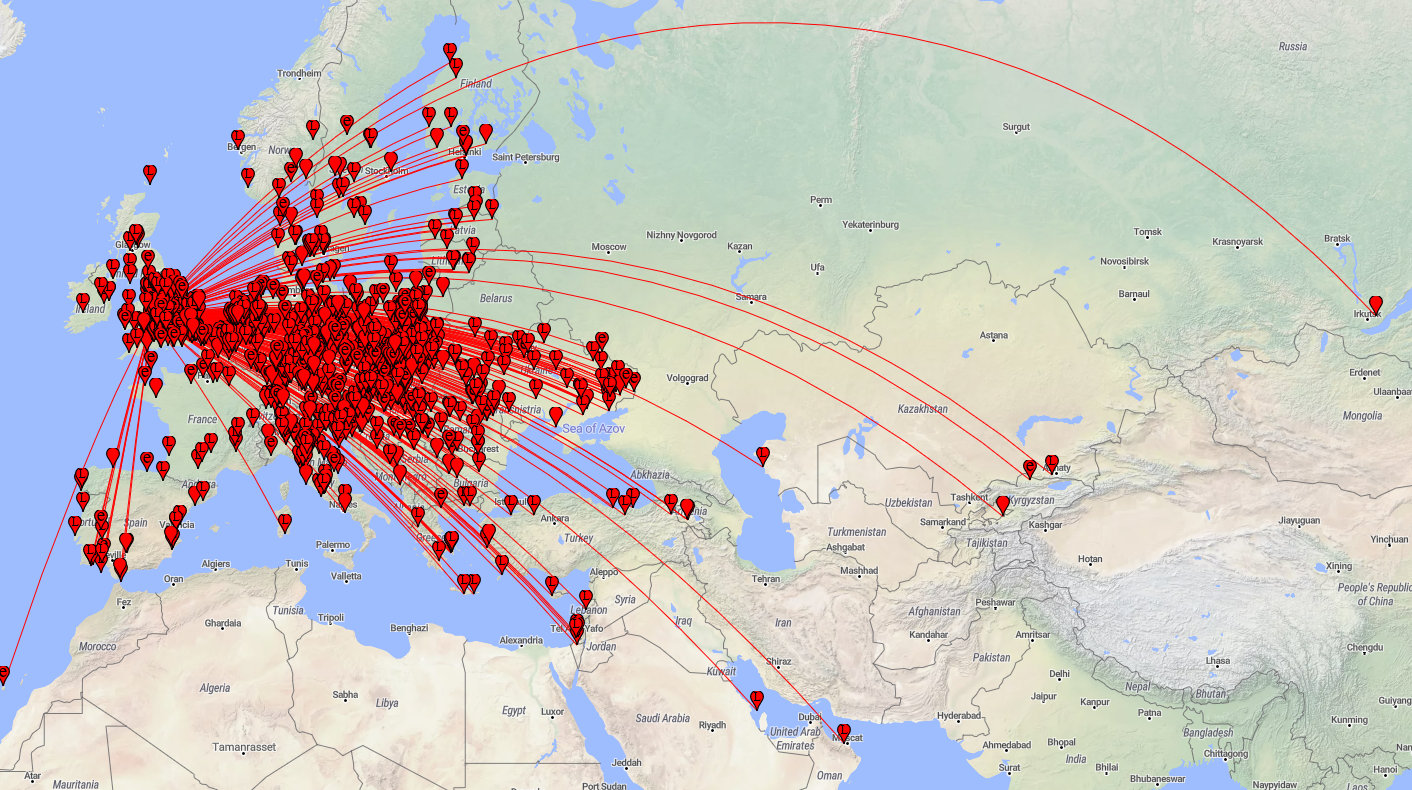 M0BEW -- M4T --: 25/05/2019 50MHz FT8 Activity from PSKR M0BEW