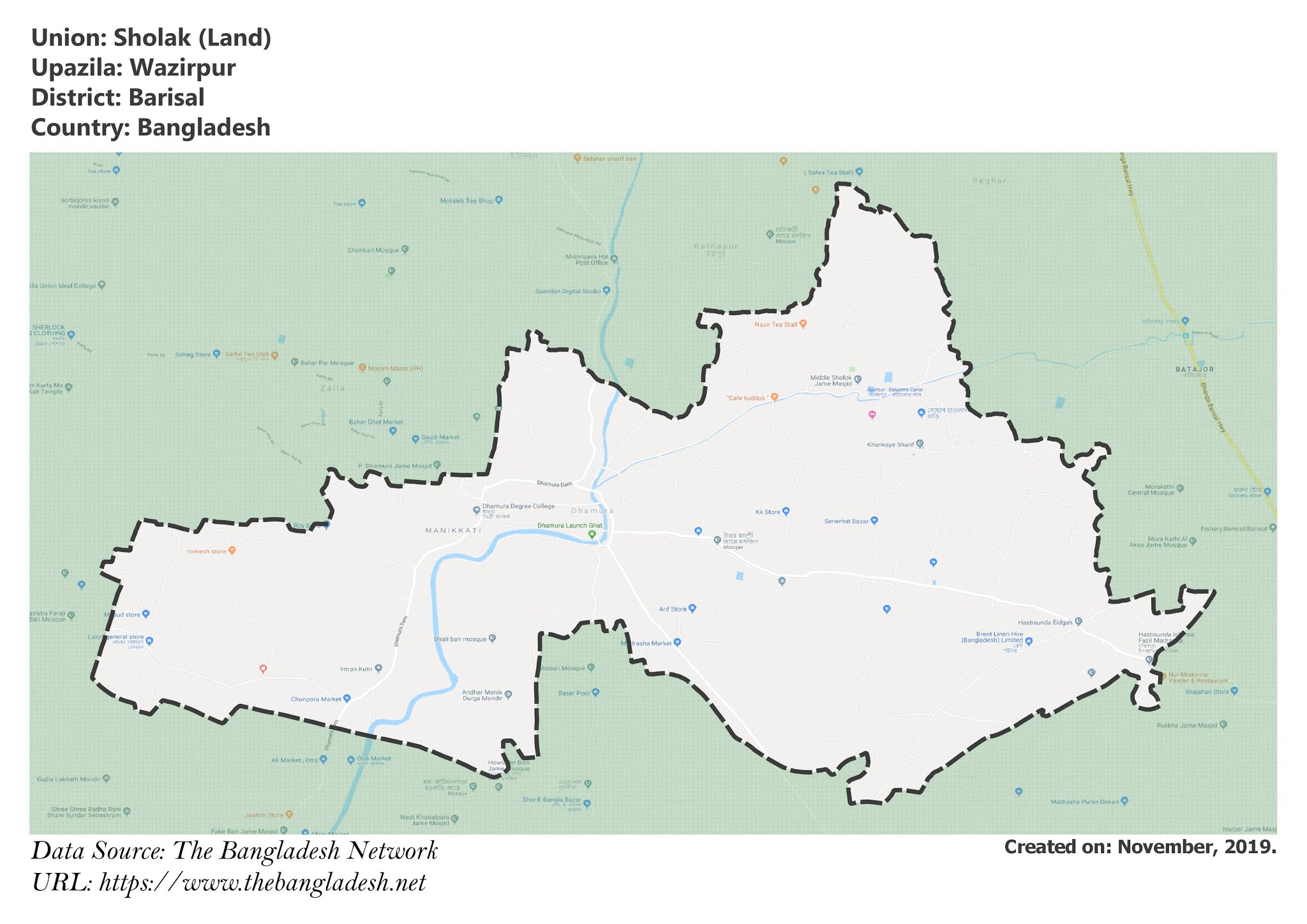 Sholak Union, Barisal