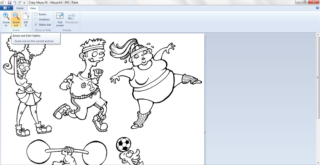 MayzyArt: Tutorial: Using MS Paint to Modify Stamps