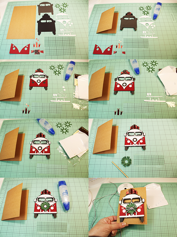 JMRush Designs: Christmas Bus Card