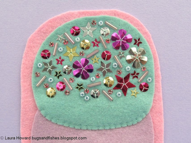 Bugs and Fishes by Lupin: A Year of Wreaths: August Felt Ice Cream ...