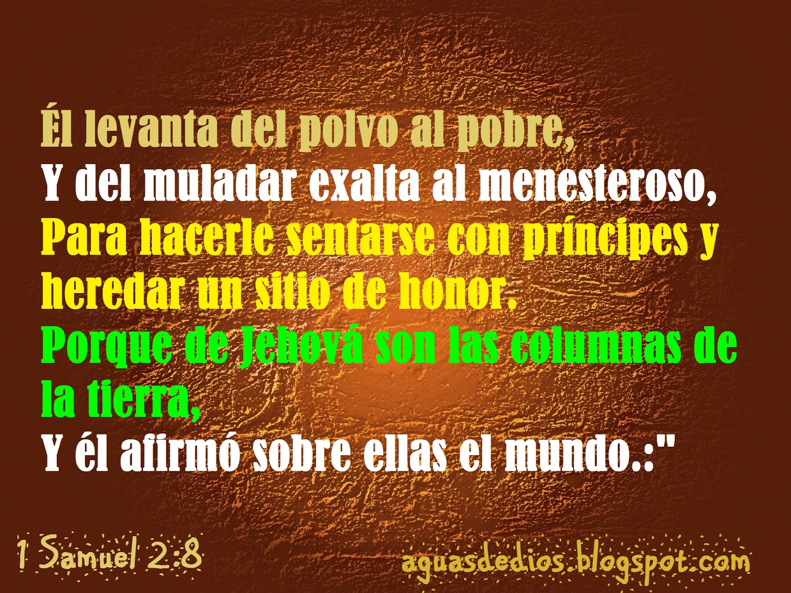 Compartamos la Palabra de Elohim: El levanta del polvo al pobre, Y del ...
