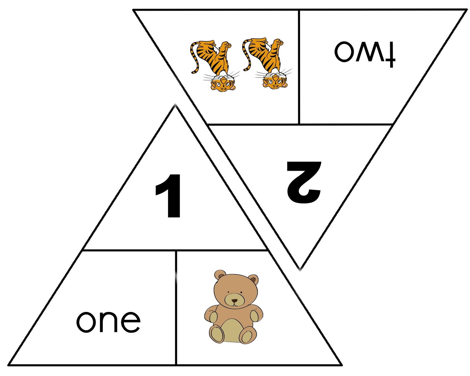 Numbers – puzzle dla maluchów (w 4 językach) | Funglish