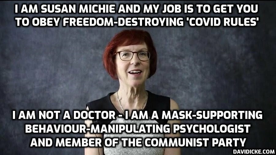 Susan Michie born 19th of June allegedly psychological Warfare tool