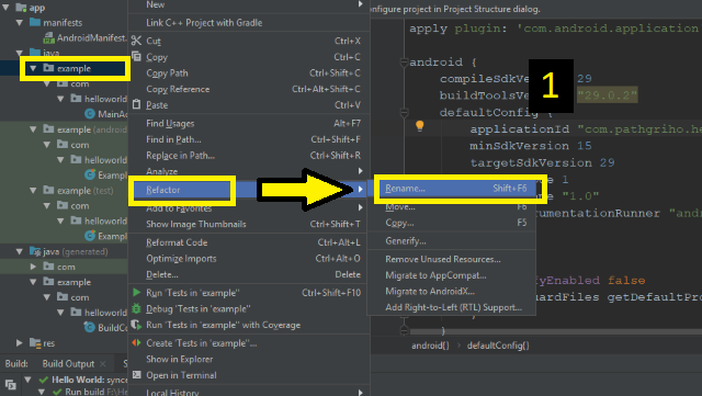 How to Change Package Name of any Project in Android Studio