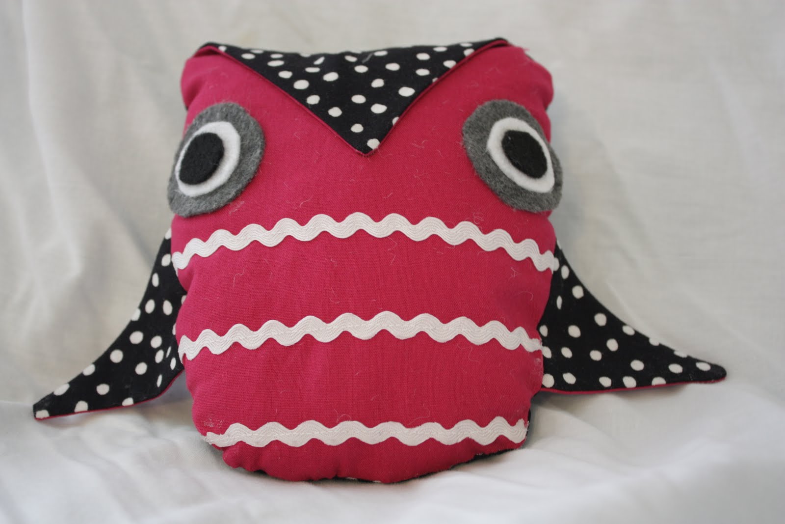 rick rack owl PDF pattern - see kate sew