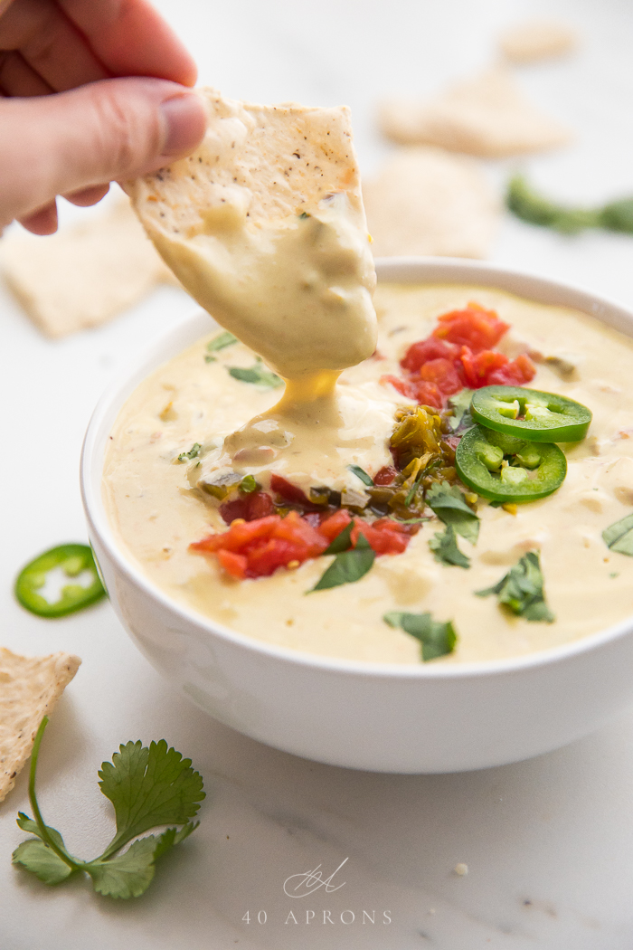 Best Vegan Queso (Ever) - Foodie Heaven
