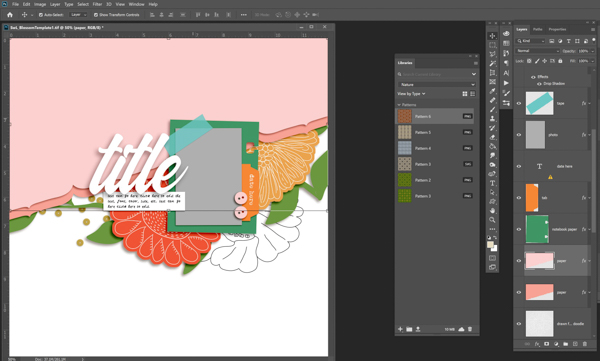 Making Your Own Pattern Paper Tutorial / Scrapping with Liz
