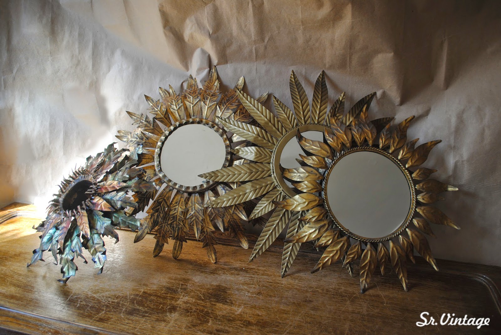 Sr-Vintage Shop // Tienda de decoración Vintage Retro Chic : Espejo sol ...