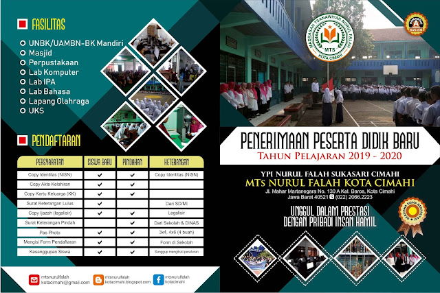 Desain Keren Brosur PPDB Sekolah SD, SMP/MTs, SMA/SMK dan Perguruan ...