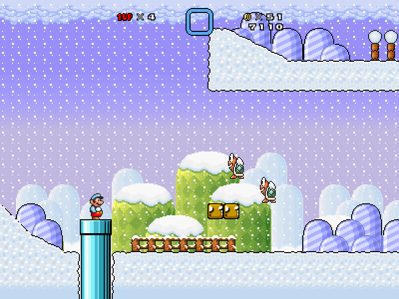 Super Mario Bros X Land: Mario & Luigi - Snow Adventure: Level 1