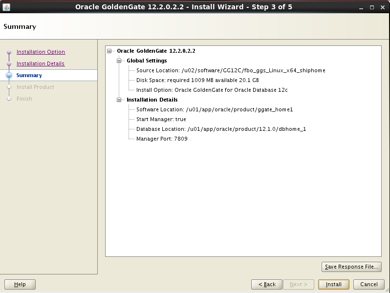 Oracle Info Hub Step By Step Oracle 12c Golden Gate Installation And