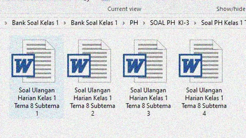 Soal Ulangan Harian K-13 Kelas 1 Tema 8 dan Kunci Jawaban - SekolahDasar.Net