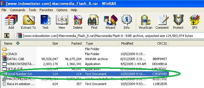 Menginstall Macromedia Flash 8 pada windows