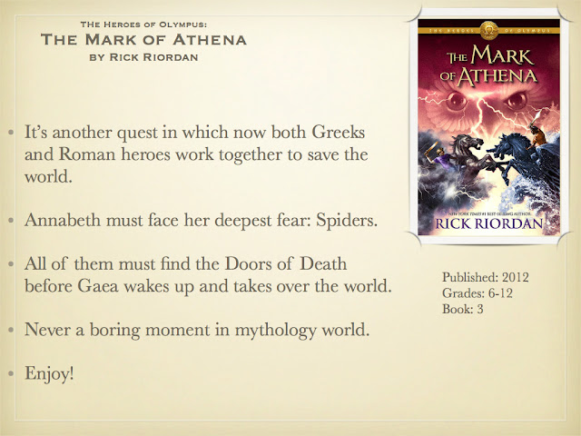 Young Adult Reading Machine: THe Heroes of Olympus: The Mark of Athena ...