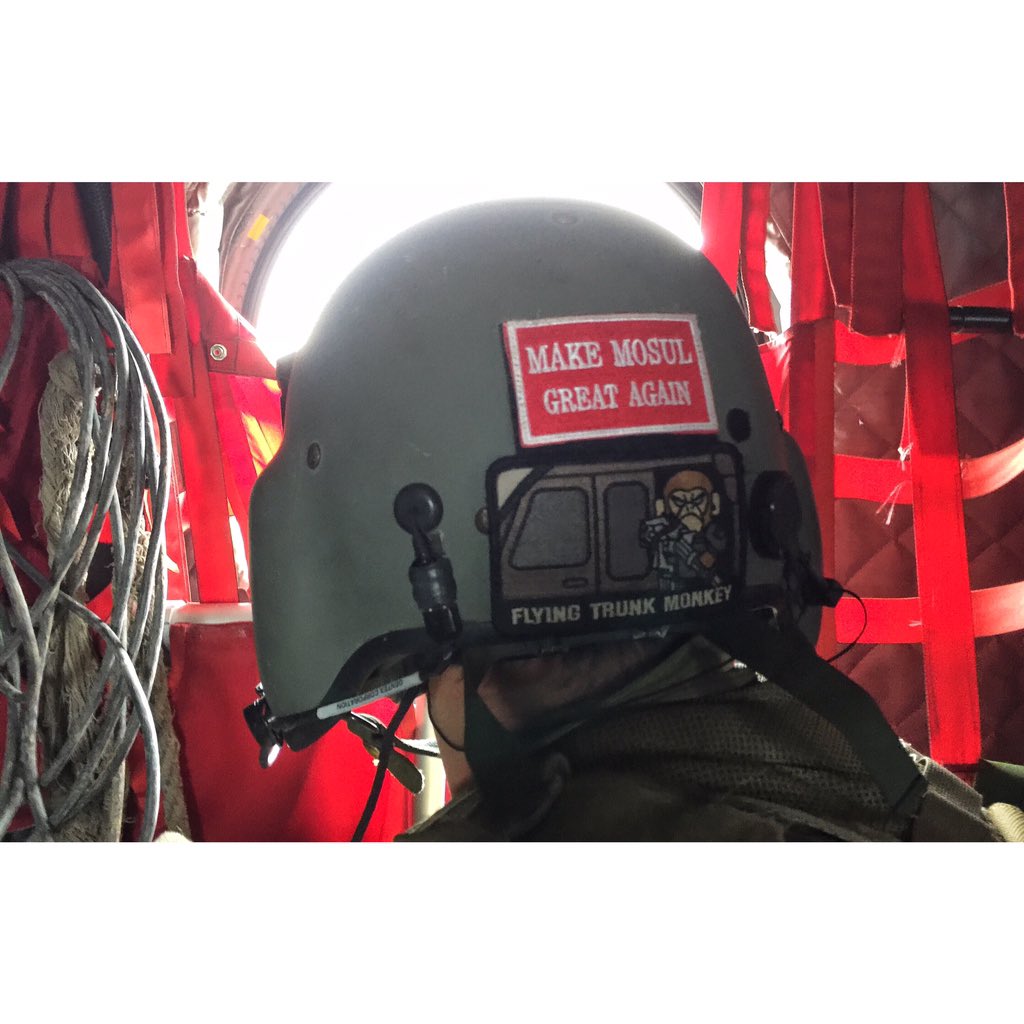 Asian Defence News: CH-47 crew chief's helmet today, flying around N.Iraq