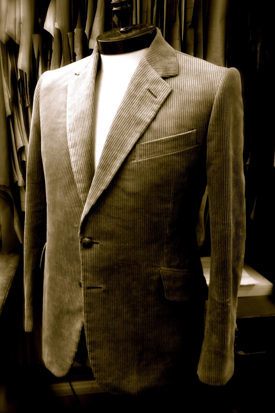 DAVIDE TAUB: Heavy Cotton 'Manchester Cloth' Bespoke Jumbo Corduroy ...