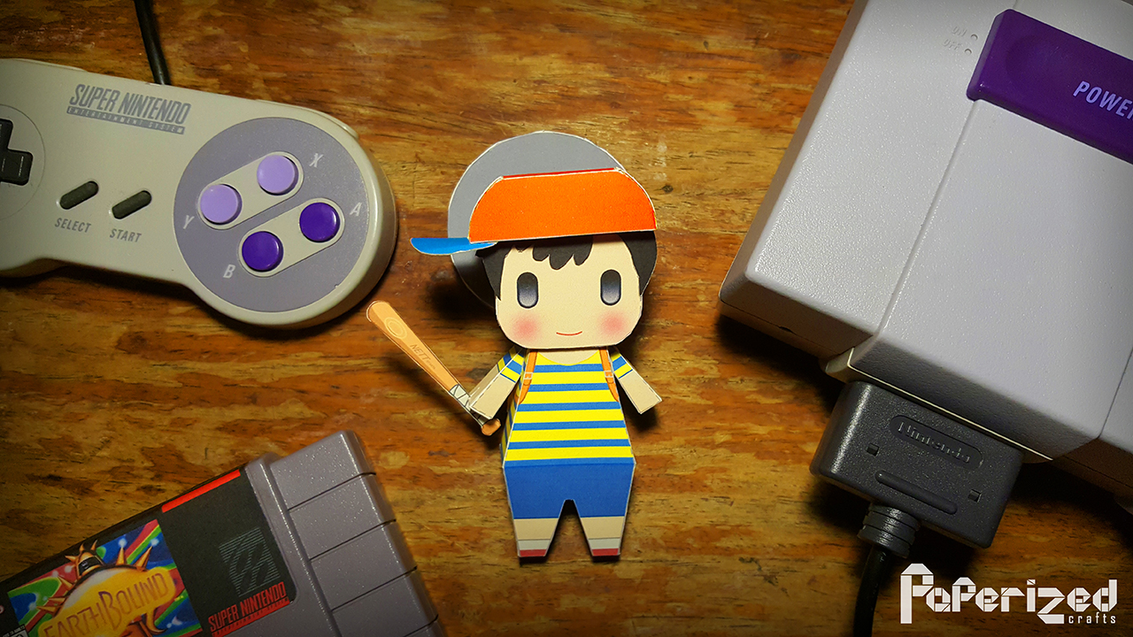 EarthBound: Ness Paperized | Paperized Crafts