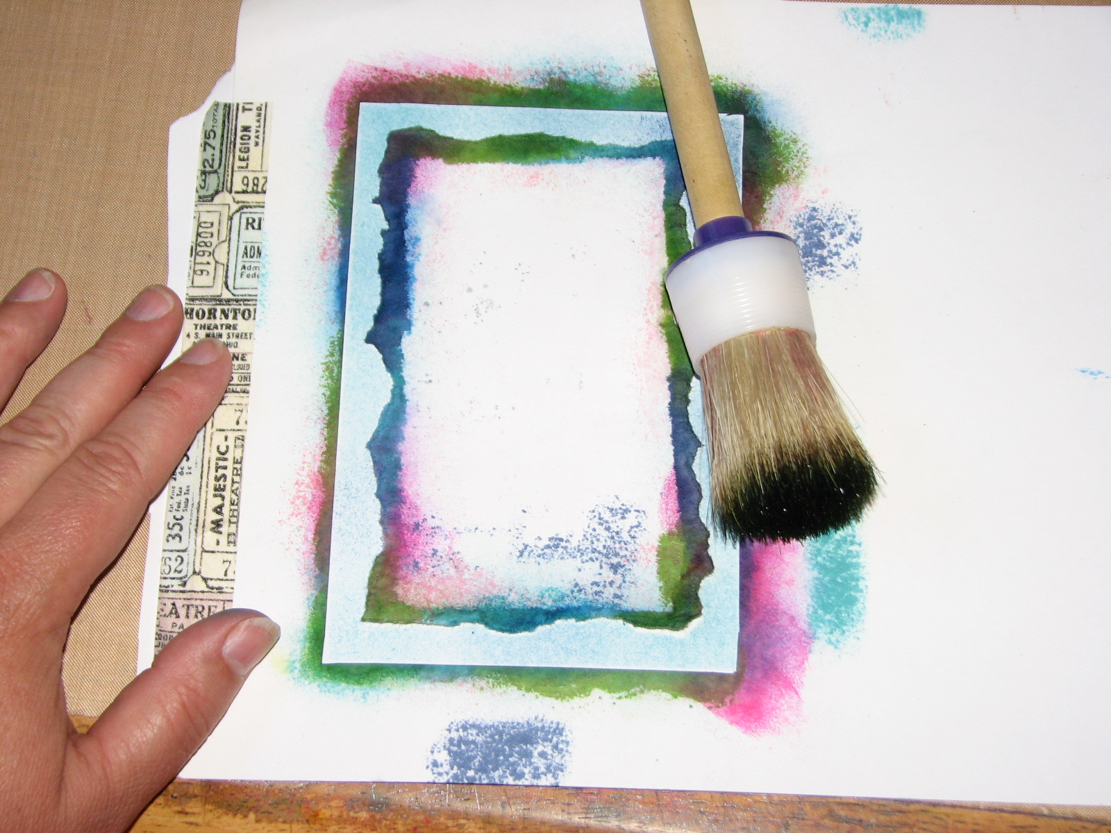 Ink Stains: More fun with the Inky Frame Technique