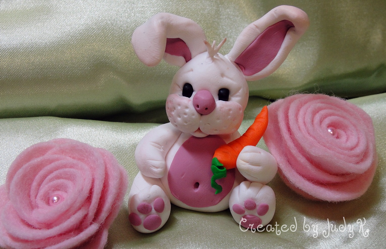 Abbylicious: Sweet Polymer Clay Bunny