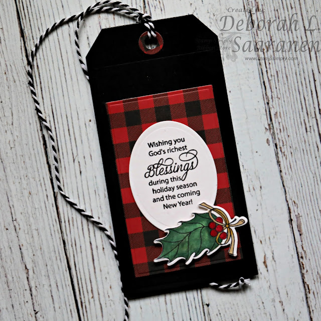Dream in Color...: Clean and Simple Christmas Tag