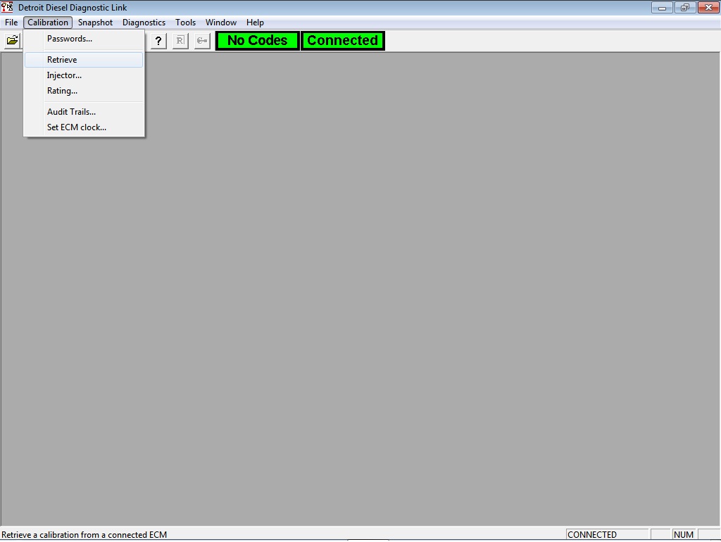 Retrieve and Save Fleet Calibration for DETROIT Engine (DDEC) using ...