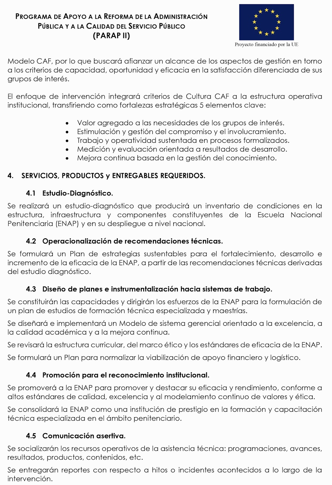TdR Asesoría Técnica para Diagnóstico y Modelo de Gestión en Instituto ...