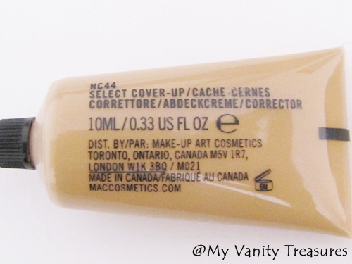 MAC Select Cover Up Concealer in NC44 Review,Swatch and Photos | My ...