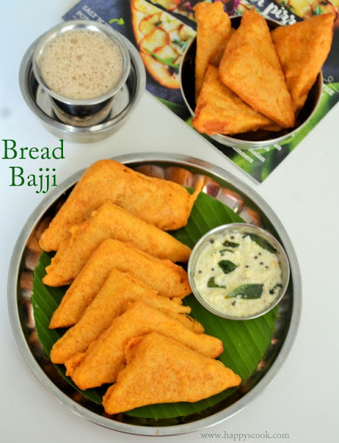 Bread Bajji Recipe | Bread Pakora | Easy Snacks Recipes | Happy's Cook