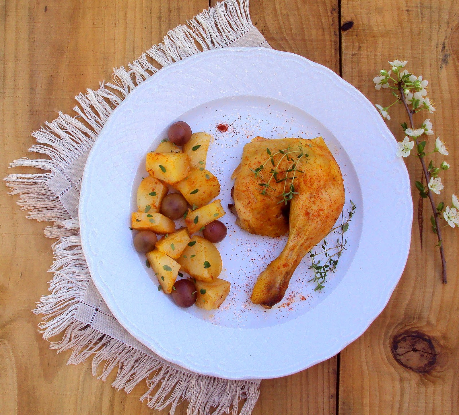 Nárwen's Cuisine - Sabores do Mundo : Frango Assado com Batatas à Padeiro