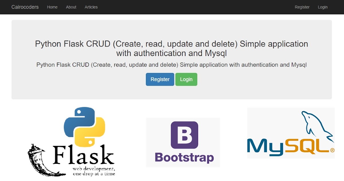 Python Flask CRUD Simple application with authentication | Tutorial101