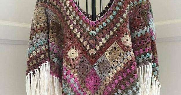 Ergahandmade: Crochet Boho Poncho + Free Pattern + Video Tutorial