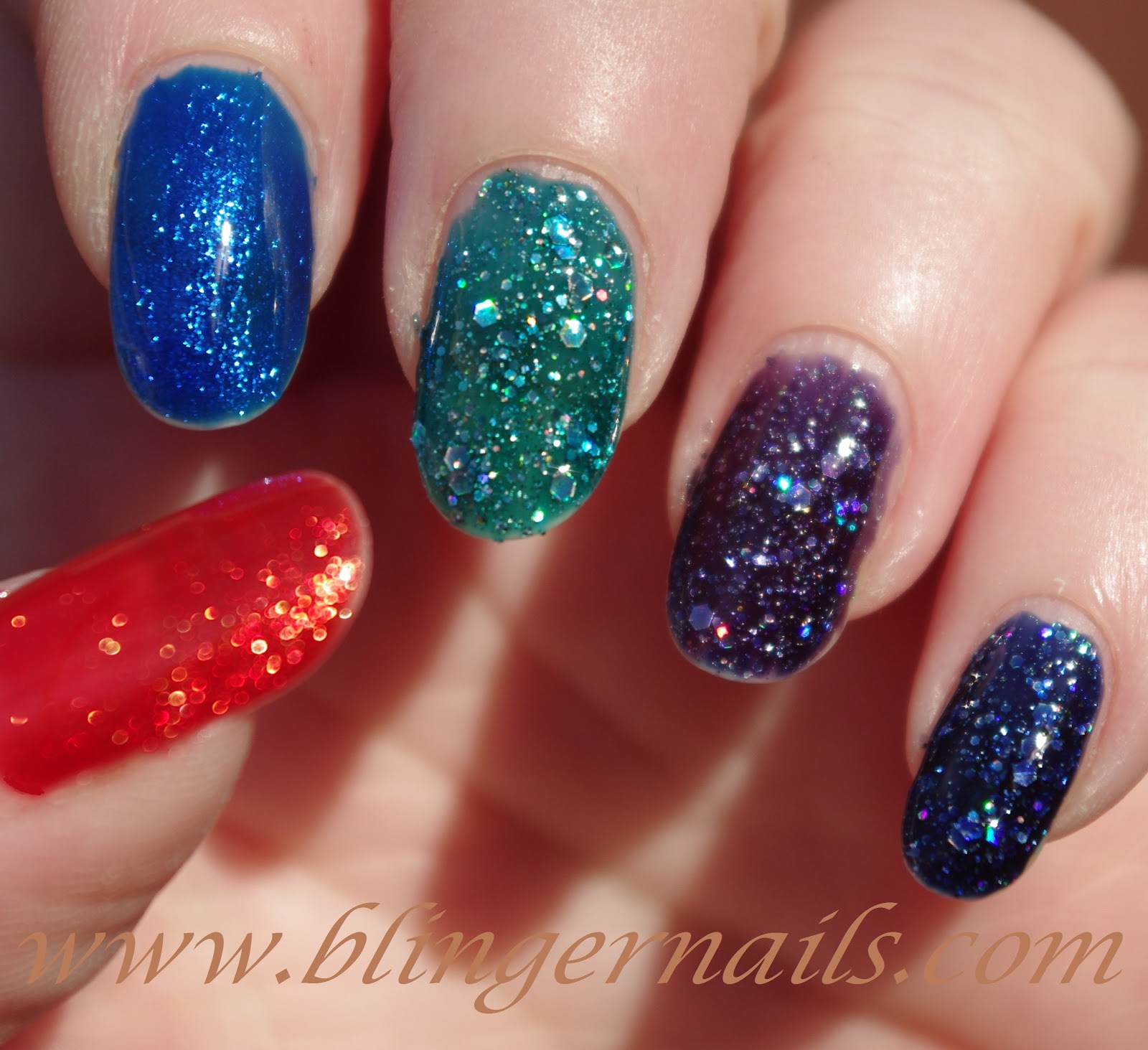 Blingernails: Bluesky Shellac - Diamond Plum