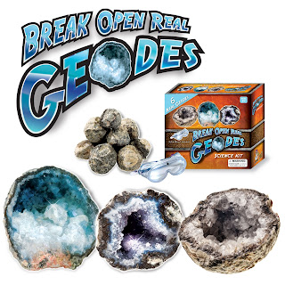 Break Open Real Geodes Kit Review & GIVEAWAY | Preschool Powol Packets