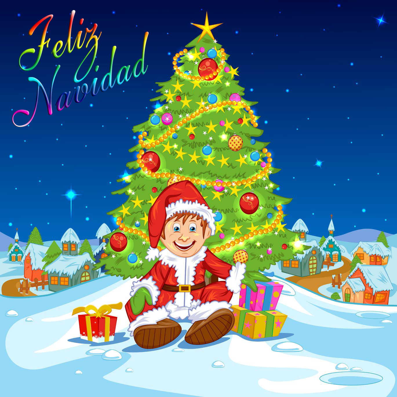 Banco de Imágenes Gratis: 20 ilustraciones de Navidad con y sin ...